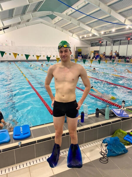 Feet disabilities: para-swim training fins - shinfin™ leg fins